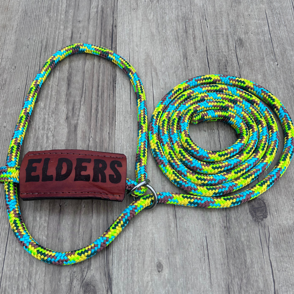 Rope Cattle Halter-with leather nose- 16 colours – Double C Saddlery ...