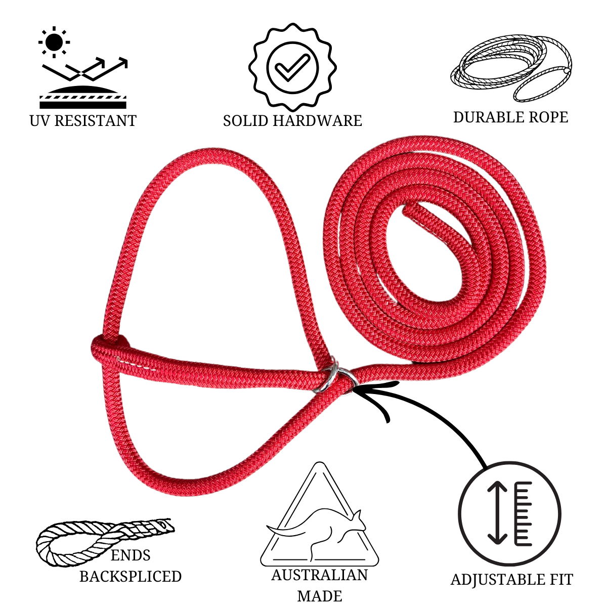 Bally Tack Rope Adjustable Cattle Halter – Double C Saddlery Australia